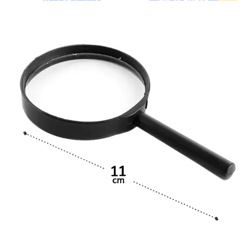 Kit 10 Lupas Escolares de Aumento 50 Mm Lupa Pequena