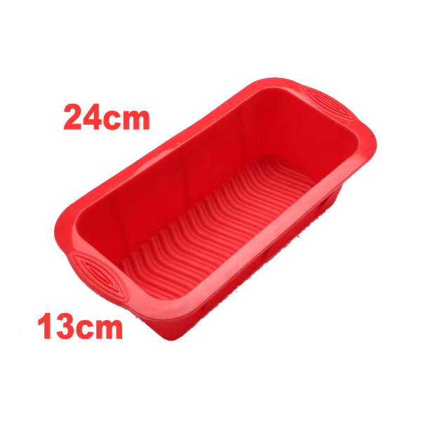 Forma De Silicone Retangular Para Bolo Tortas Maleável Antiaderente