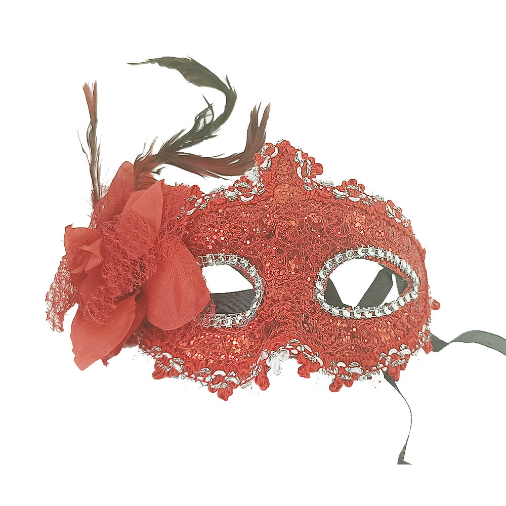 Mascara de Renda Fantasia Carnaval